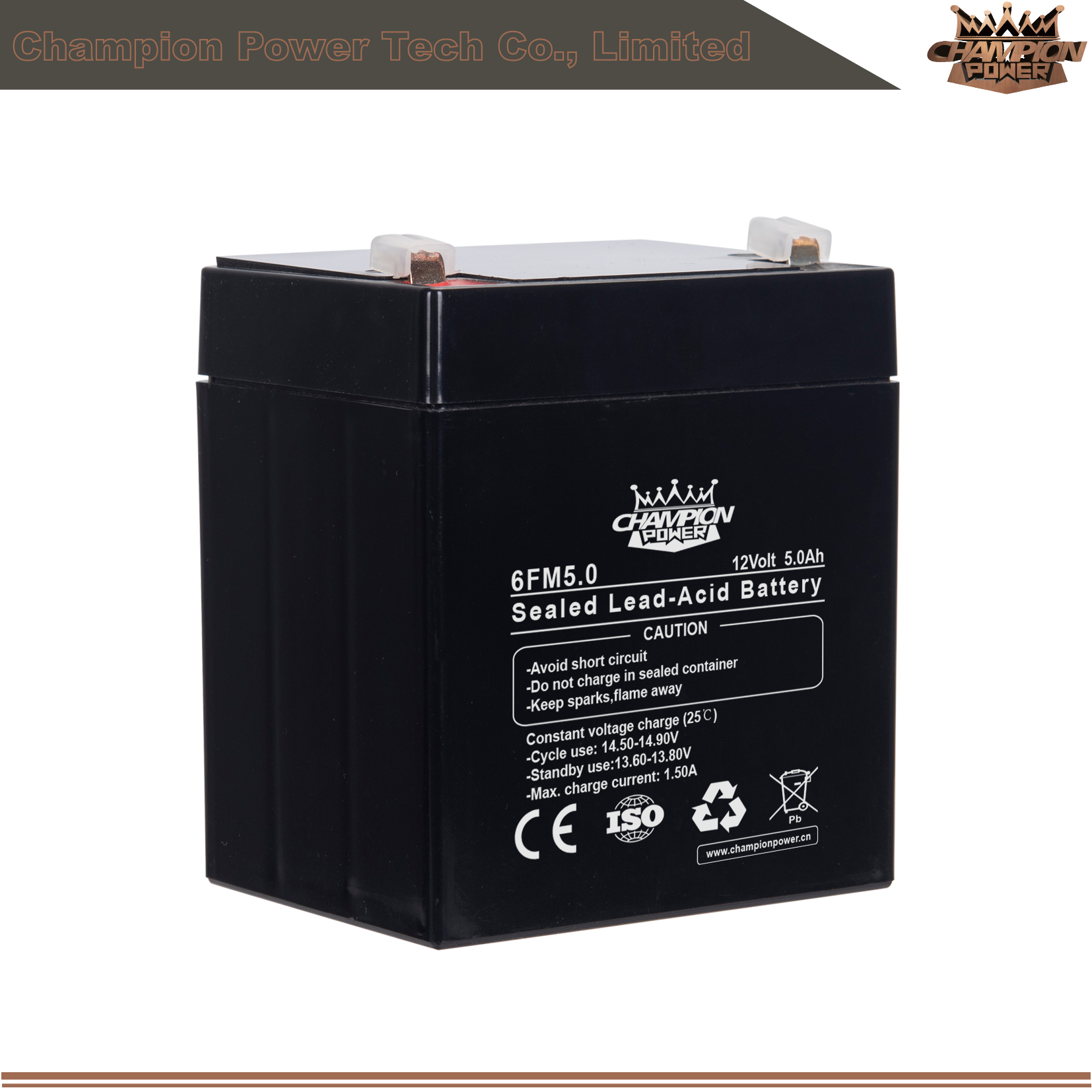 6FM5.0 12V5Ah AGM Battery - Buy AGM battery, UPS battery, Lead acid ...
